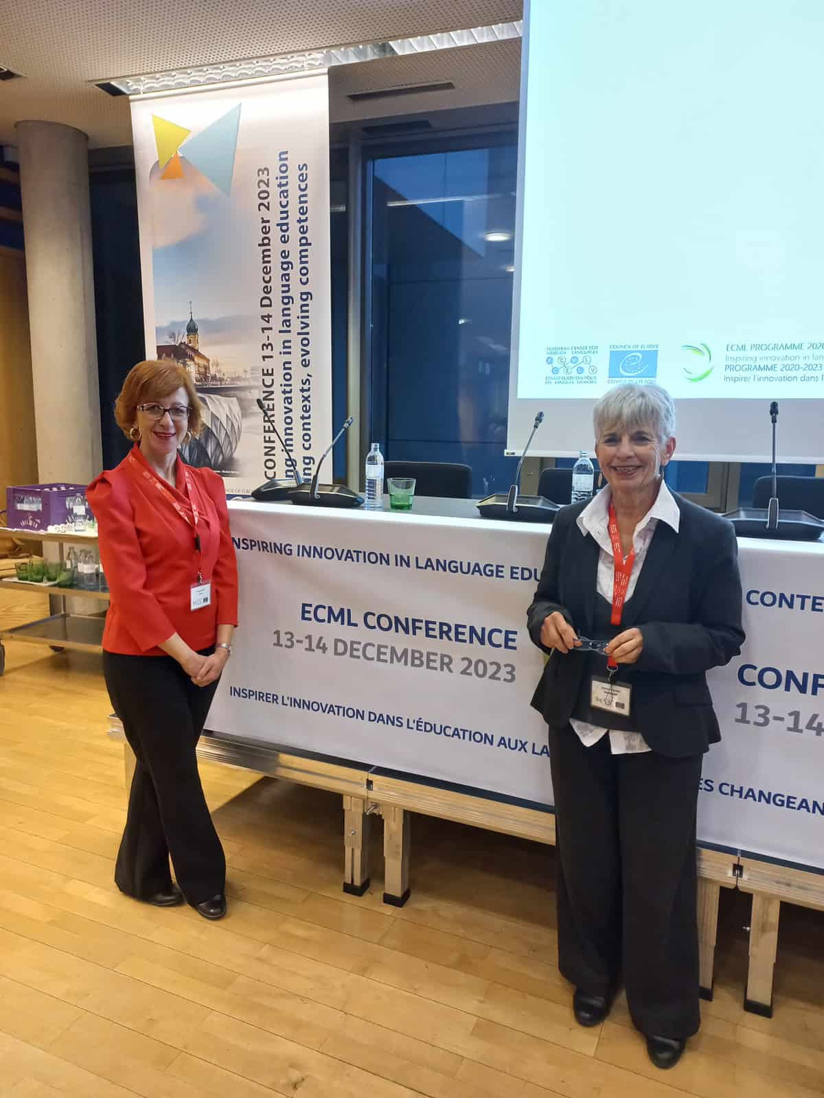 Myriam Fischer and Tatjana Kovac @ 2023 ECML conference in Graz – ICC